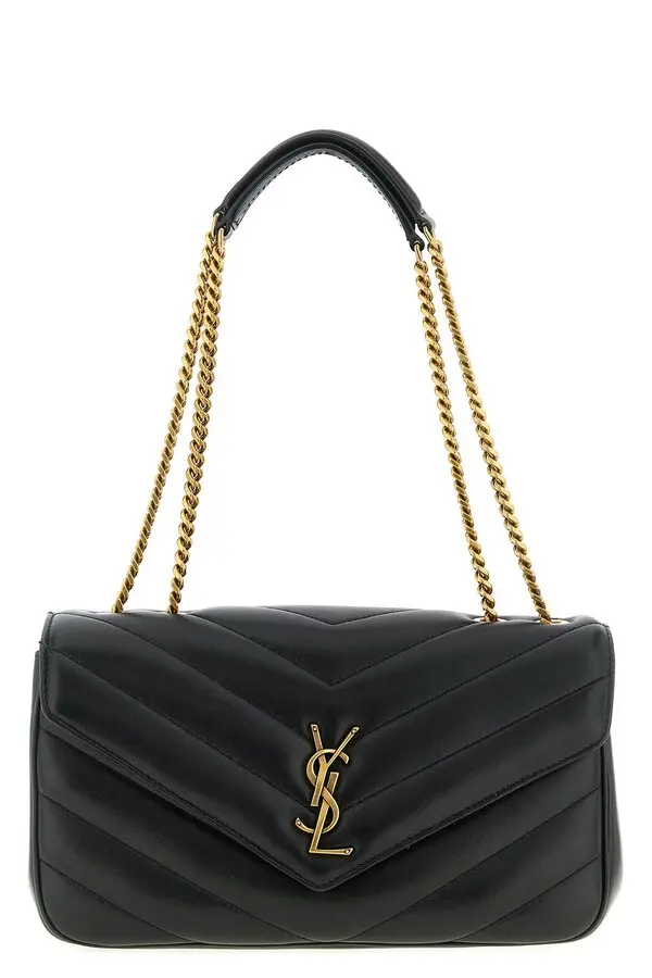 Saint Laurent Loulou Medium Shoulder Bag - Black