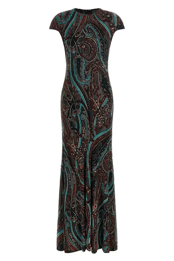 Etro Devoré Velvet Gown