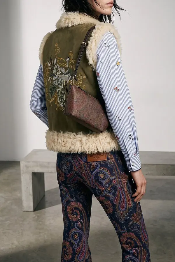 Etro Cotton Shirt With Floral Embroidery