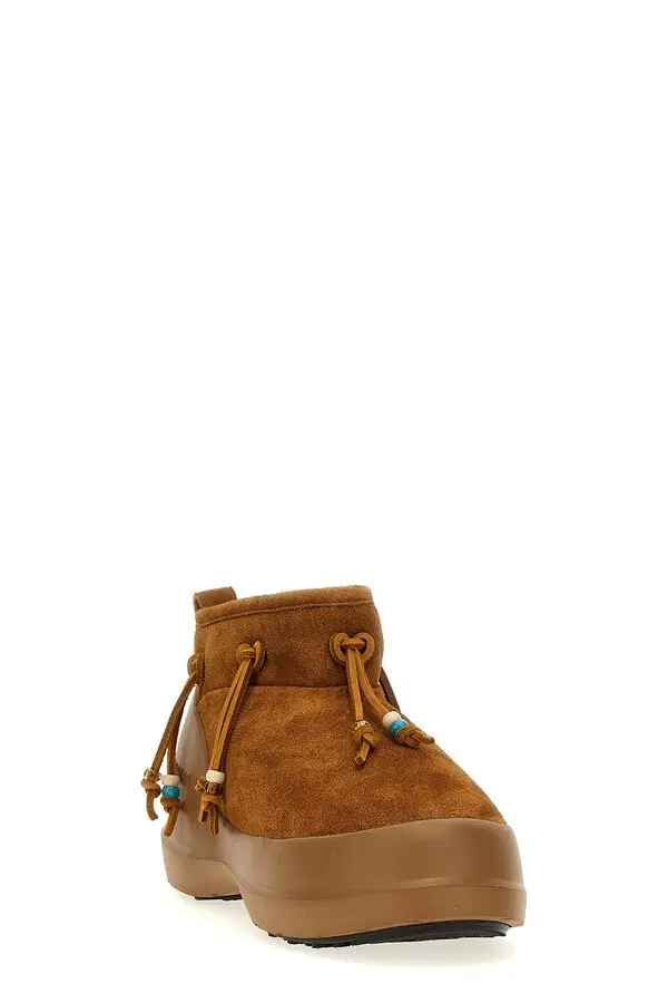 Moon Boot Ankle Boot 'mb Luna Low Suede Beads