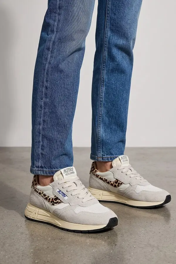AUTRY Reelwind Low Sneaker With Animalier Details