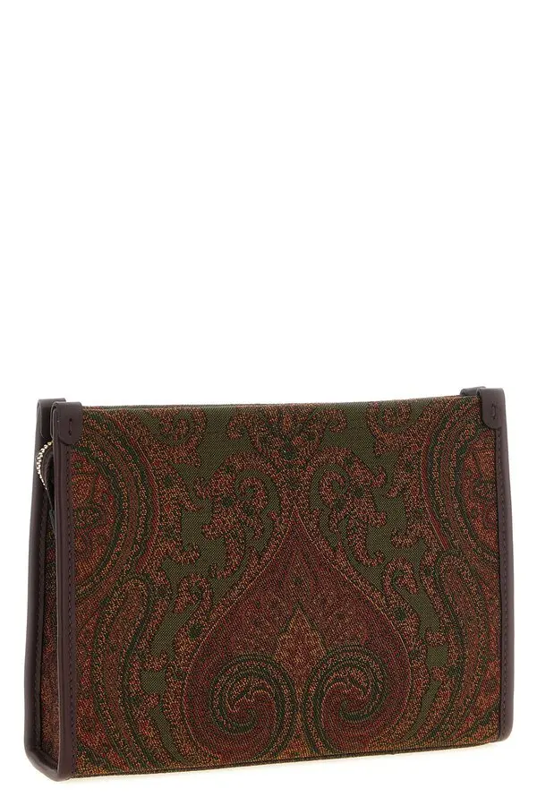 Etro Jacquard Fabric Pouch With Pegaso Detail