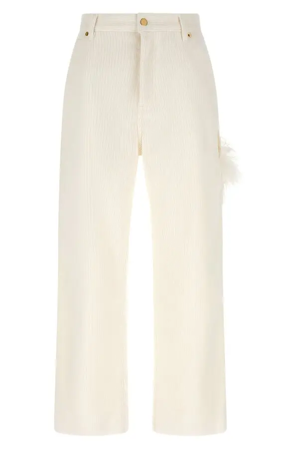 DARKPARK Carpenter Pants Feather Detail