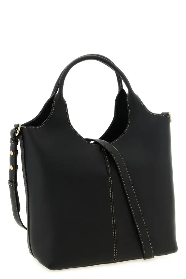 TOD'S Small Metal Plate Shopping Bag