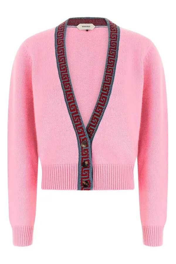 Versace Cardigan Greca Detail