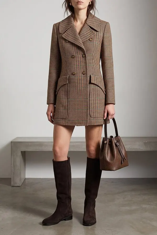 Etro Pure Wool Coat With Prince Of Wales Check