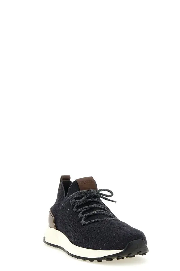 TOD'S Socks' Sneaker With Leather Inserts
