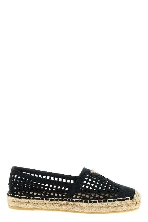 Prada Crochet Knit Espadrilles