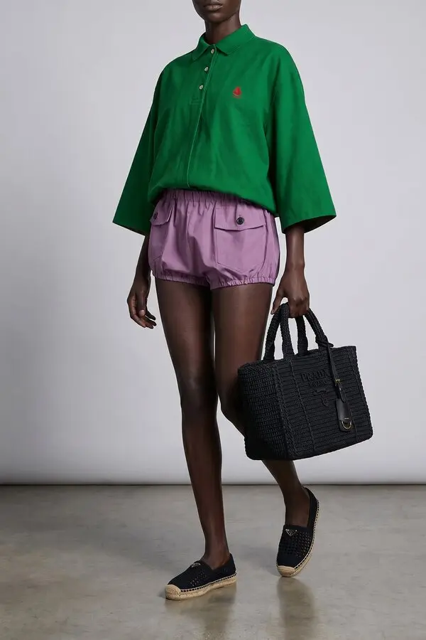 Prada Crochet Knit Espadrilles
