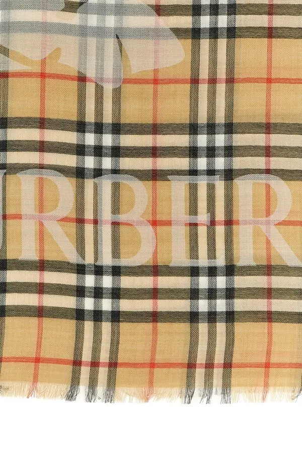 Burberry Scarf With Fringed Edges