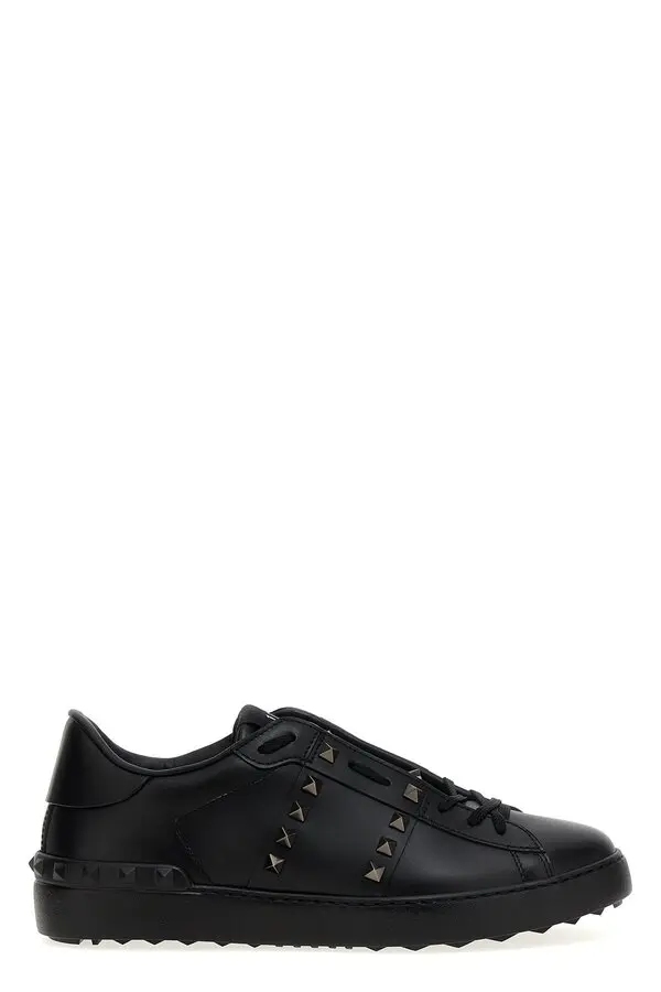 Valentino Garavani Sneaker With Rockstud Details - Black