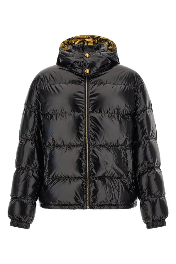 Versace Barocco Puffer Jacket - Black