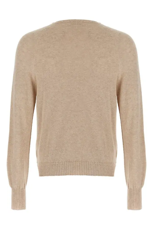 MA'RY'YA Crewneck Sweater With Side Slits