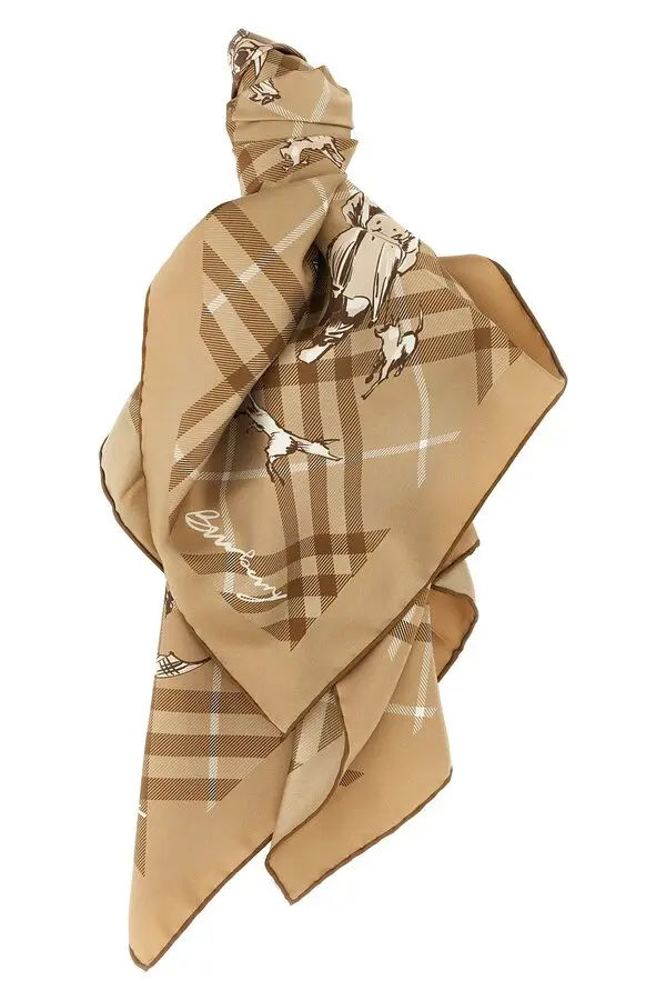 Burberry Check Mates Silk Scarf