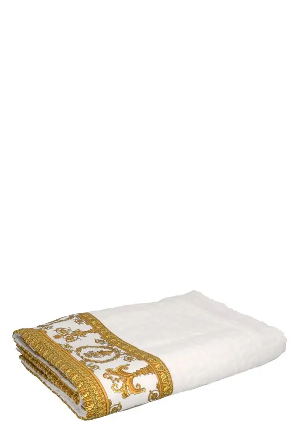 Versace Beach Towel With Barocco Border