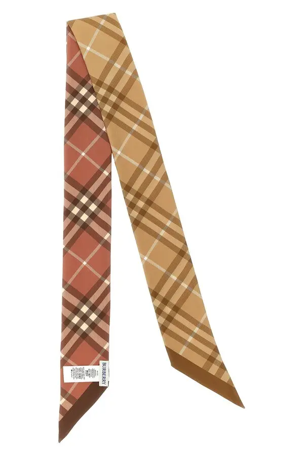 Burberry Reversible Thin Silk Scarf