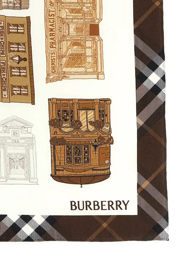 Burberry Storefront" Silk Scarf