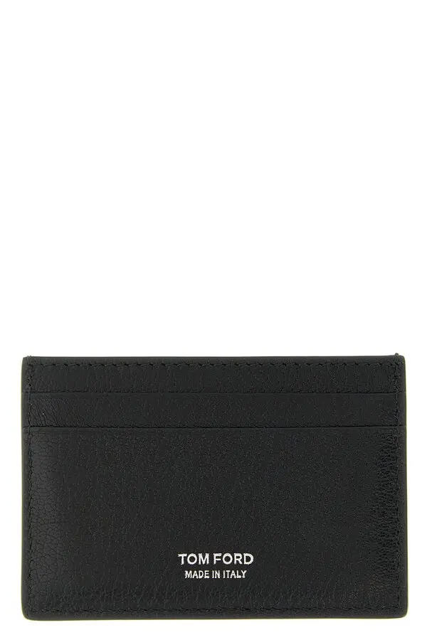 TOM FORD Goat Leather Card Holder - Black