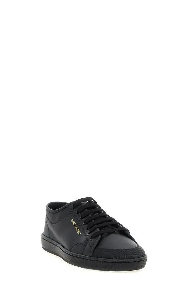 Saint Laurent Low-top Sneaker With Gold-tone Logo