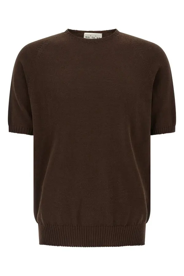 MA'RY'YA Raglan Sleeve Cotton Sweater