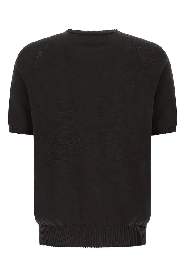 MA'RY'YA Short-sleeved Sweater With Raglan Sleeves