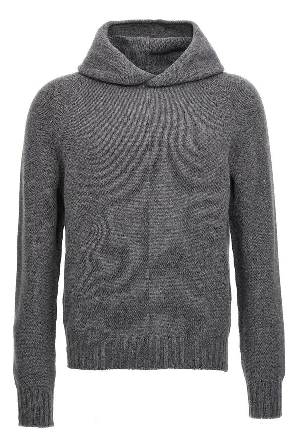 MA'RY'YA Ynk043b5' Hooded Sweater - Gray