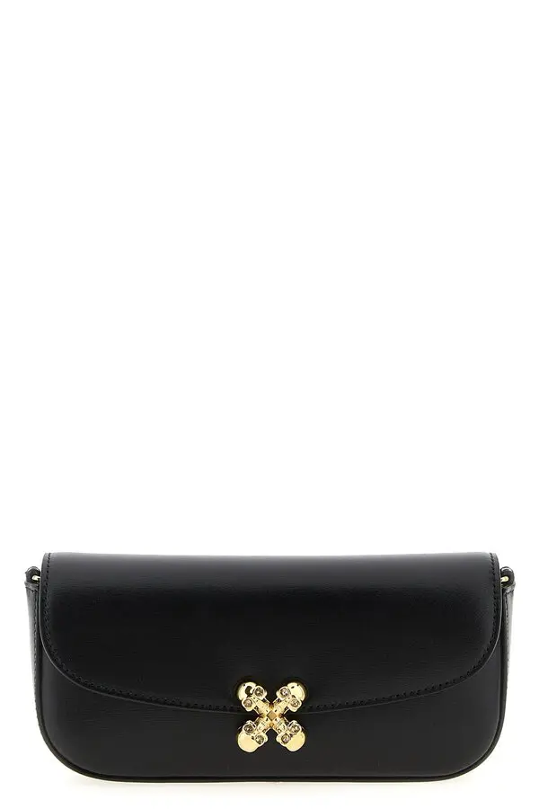Alexander McQueen Crossbody Bag 'skull Flower Small - Black