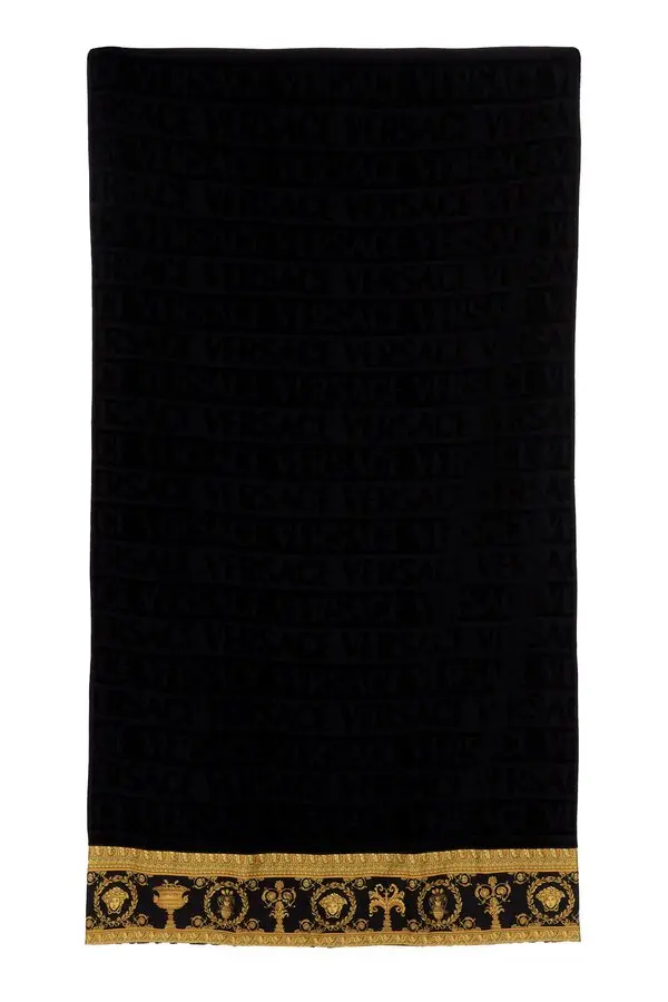 Versace Towel Set With Barocco Print