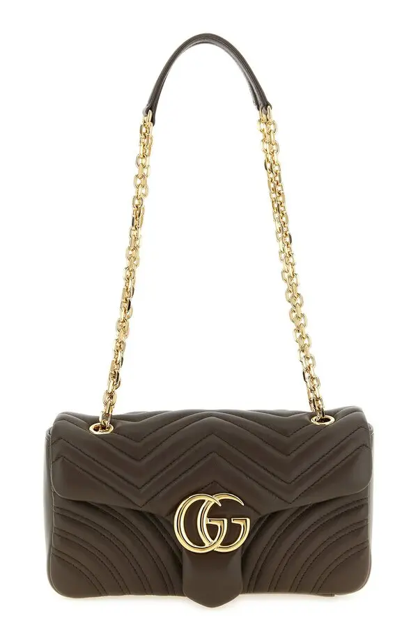 Gucci Medium 'gg Marmont' Shoulder Bag - Brown