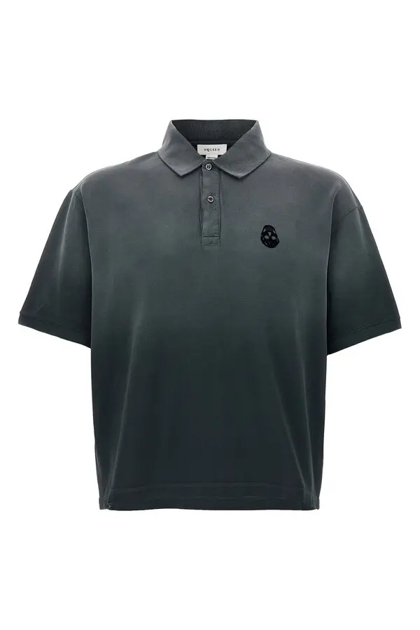 Alexander McQueen Polo 'boxy Polo - Gray