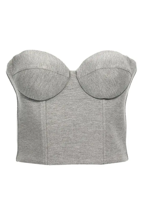 Giuseppe Di Morabito Top 'cropped Bustier - Gray