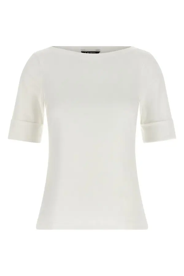 Ralph Lauren Judy' Boat-neck Top - White