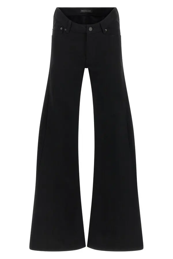 Balenciaga Curved Waist' Jeans - Black