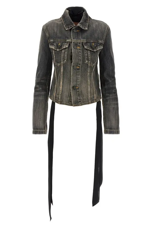 Balenciaga Jacket 'lace-up - Gray