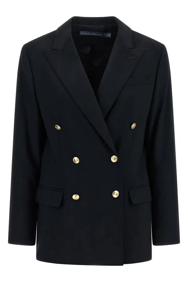 Polo Ralph Lauren Wool Blazer With Gold-tone Buttons