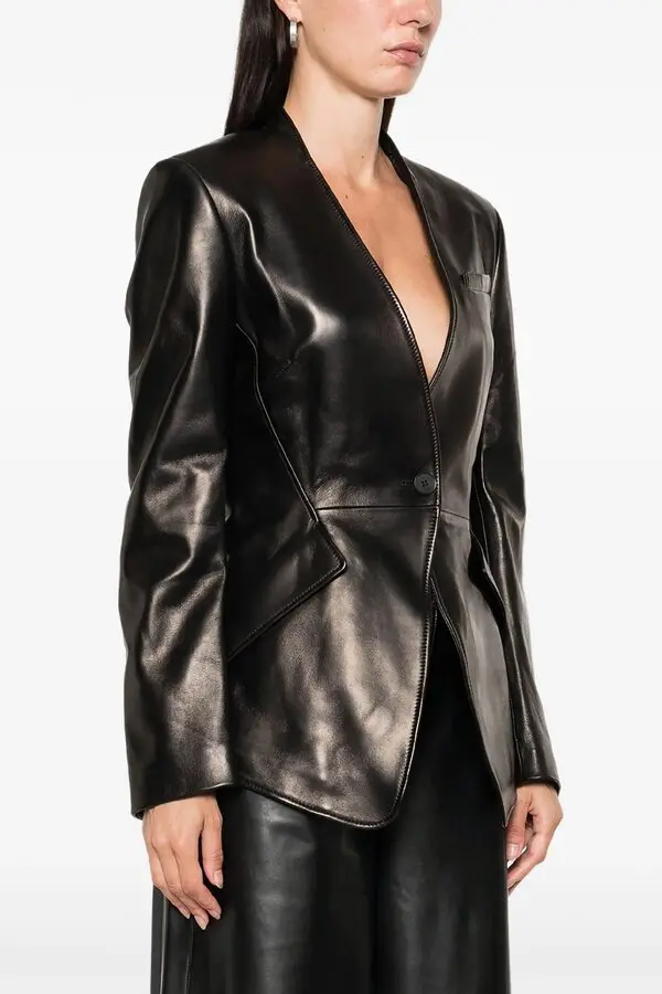 Alexander McQueen Blazer 'tailored Leather Jacket
