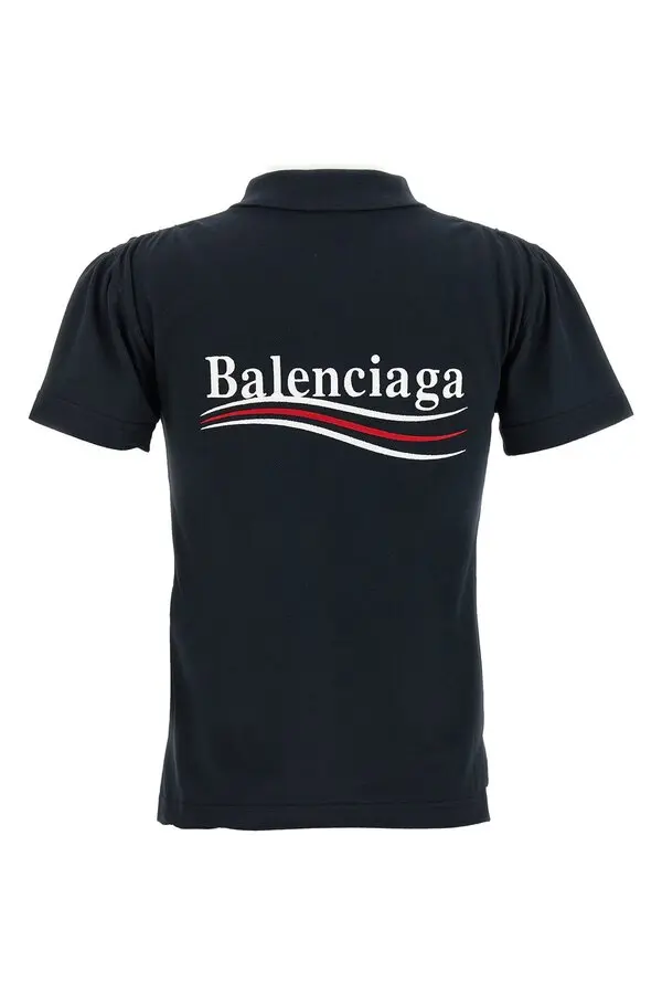 Balenciaga Polo 'logo Embroidery - Blue