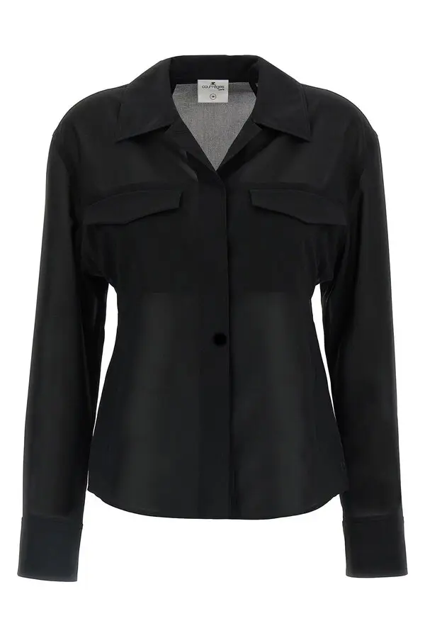 COURREGES Shirt 'pocket Cotton Shirt - Black