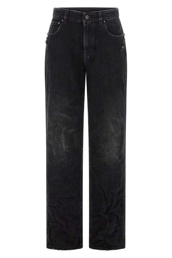Balenciaga City Straight Pants' Jeans - Black