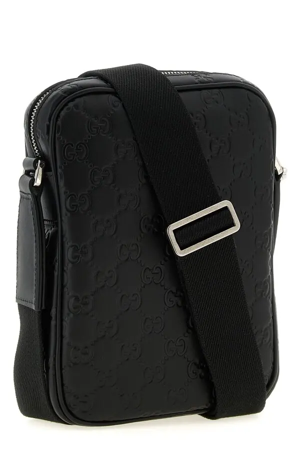 Gucci Small 'gg Emblem' Crossbody Bag - Black