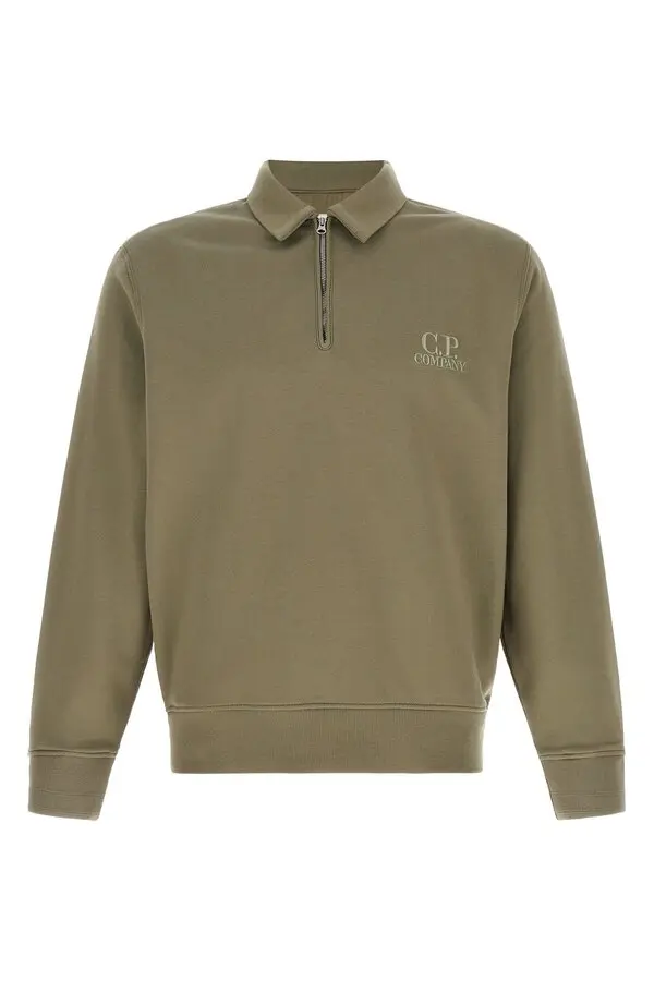 C.P. COMPANY C. P. Company Grey Cotton Fleece Sweatshirt