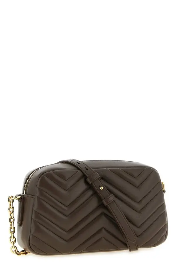 Gucci Small 'gg Marmont' Shoulder Bag - Brown