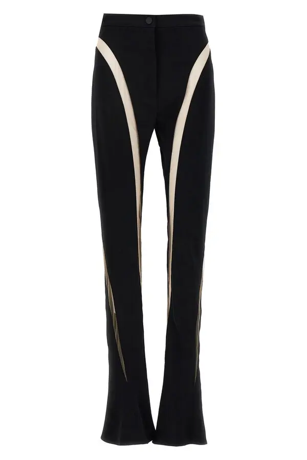 MUGLER Mesh Insert' Leggings