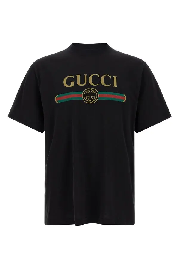 Gucci Silk-blend Jersey T-shirt - Black