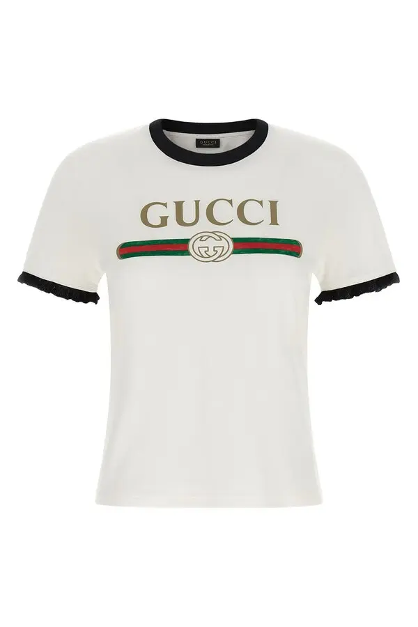 Gucci Interlocking G Web Print T-shirt