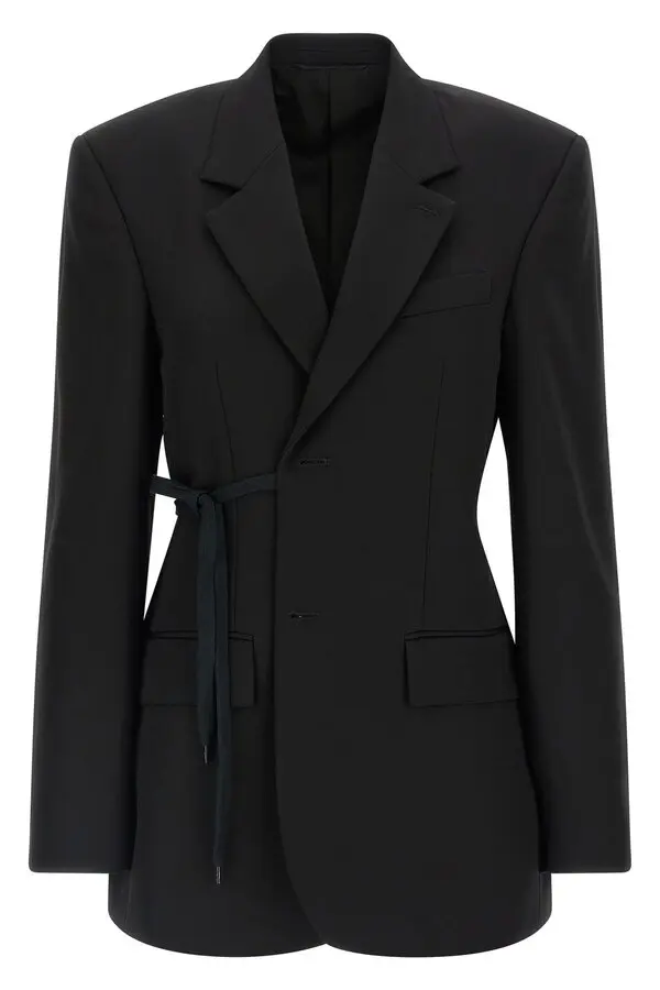 Balenciaga Blazer Wrap Tailored Waist Tie