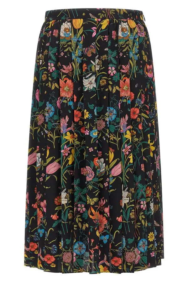 Gucci Flora Midi Skirt