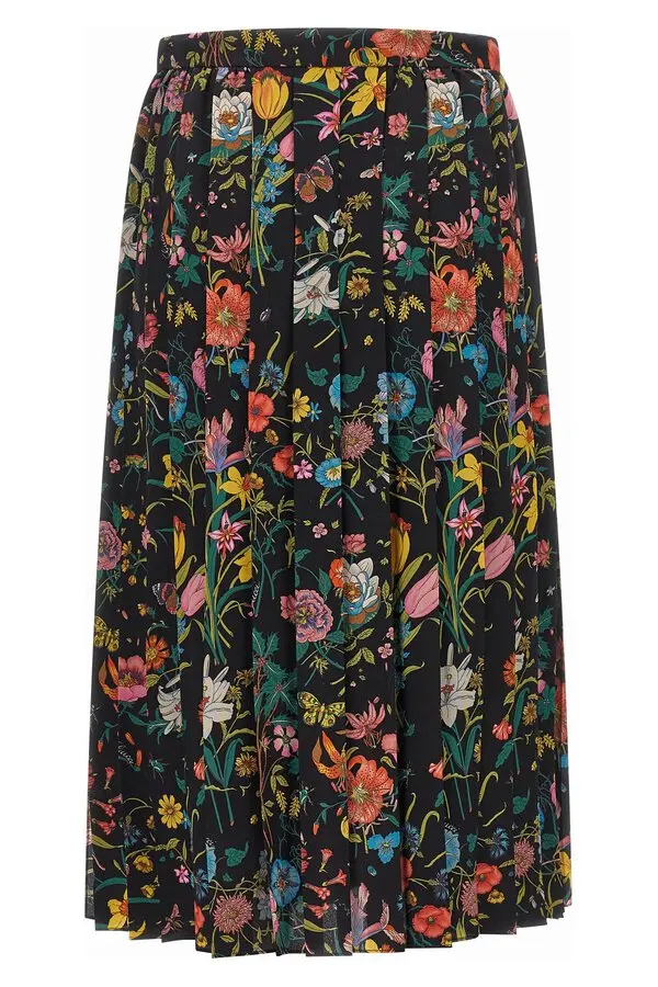 Gucci Flora Midi Skirt