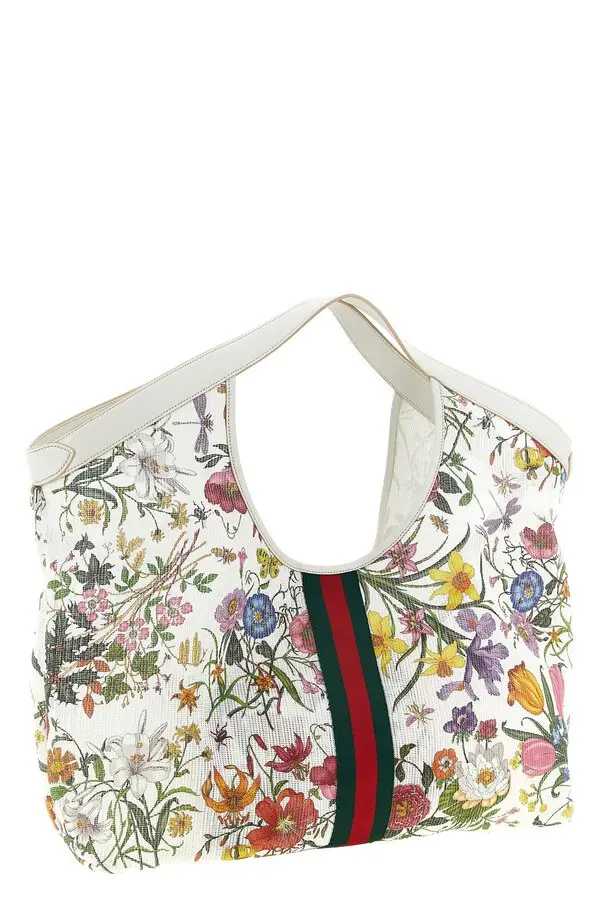 Gucci Large Giglio' Shopping Bag With 'flora' Motif