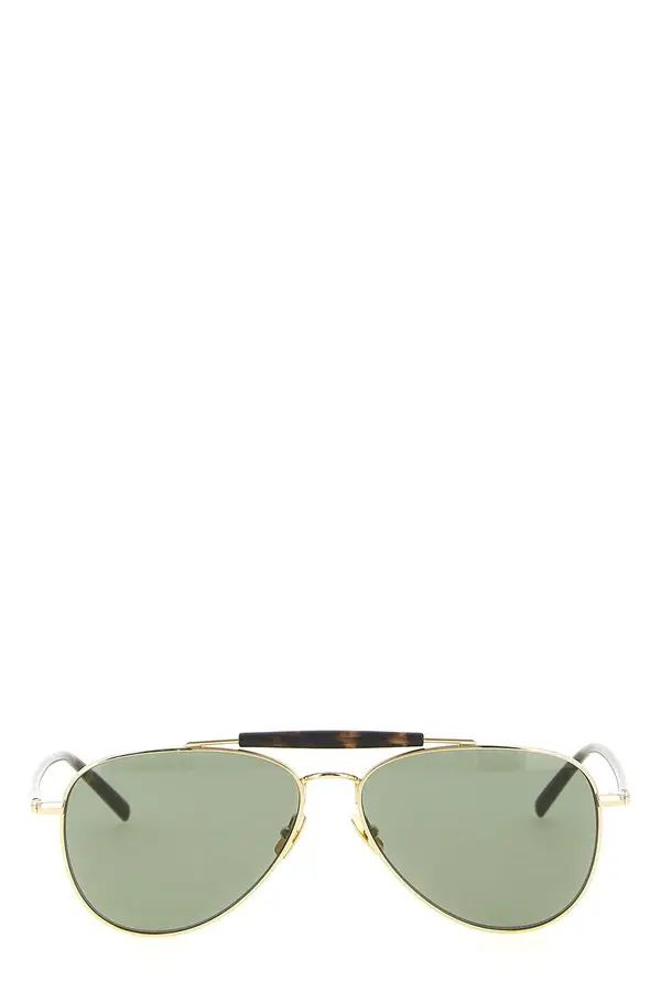 Saint Laurent Aviator Sunglasses With Double Bridge